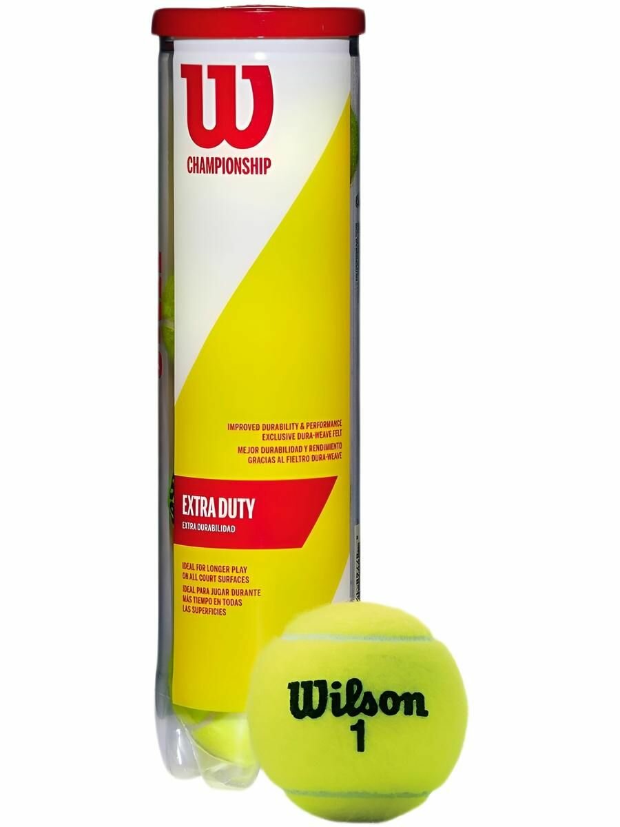 Wilson Championship Extra Duty теннисный мяч (4шт. в упаковке)