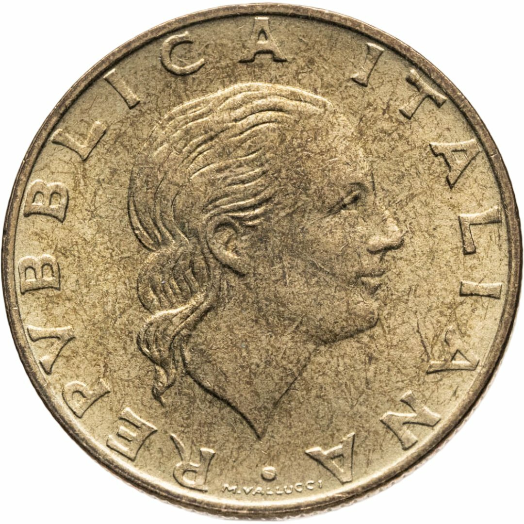 Италия 200 лир lire 1993 70 лет военной авиации, Бронза, в сохранности AU