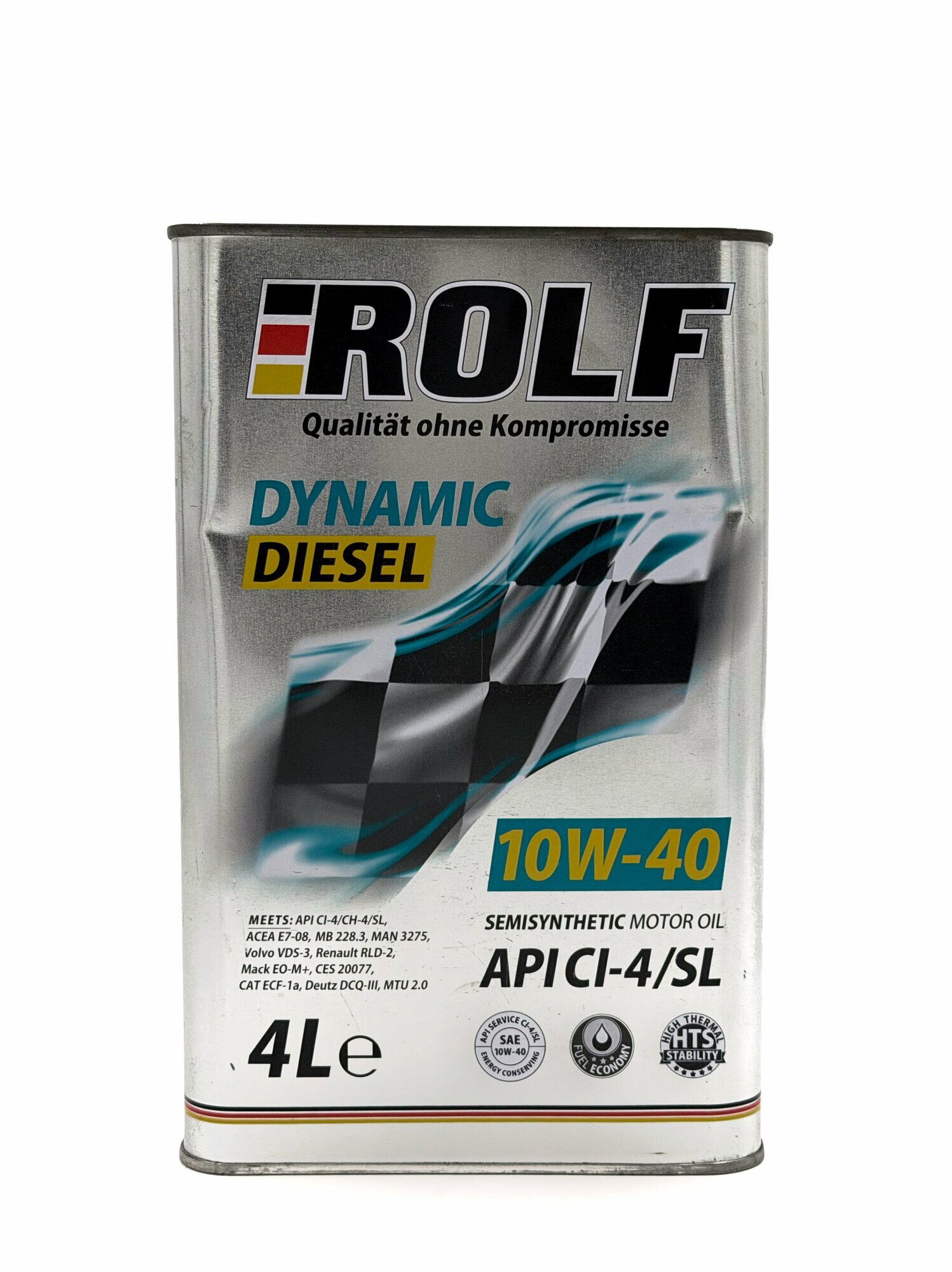 Масло моторное ROLF Dynamic Diesel 10W-40, 4 литра, полусинт
