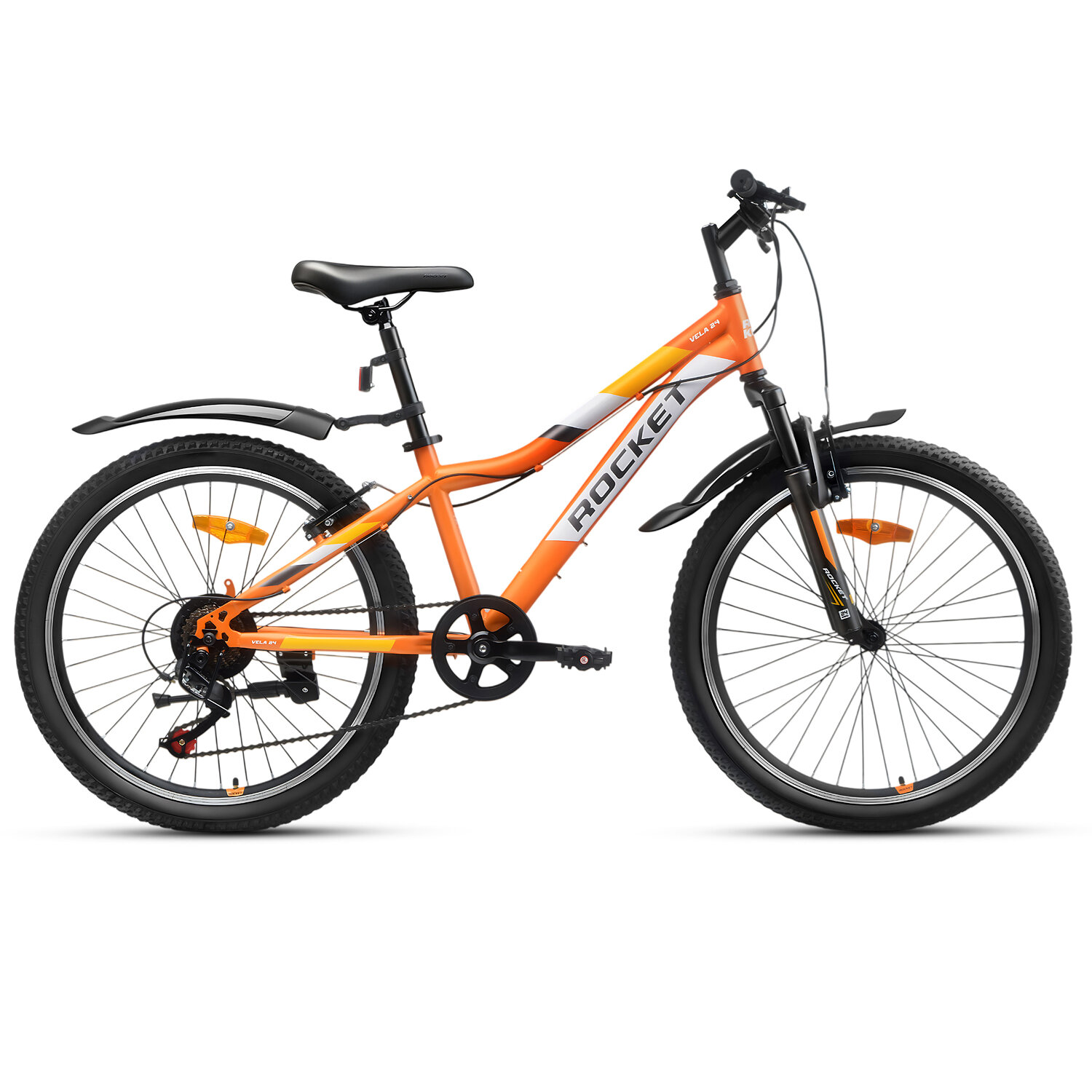 Велосипед Rocket Vela, 24", 21 скорость, оранжевый, 13 размер