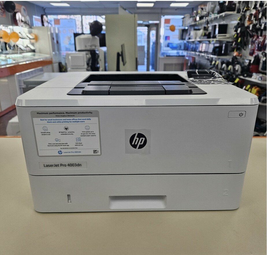Принтер HP LaserJet Pro 4003dn, черно-белый, лазерный, 40стр/мин, A4 Б/У Уценка