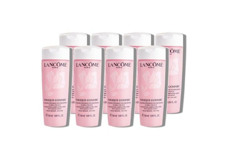 Набор пробников женский LANCOME Пудровая вода очищающий и смягчающий тоник, 50ml*8