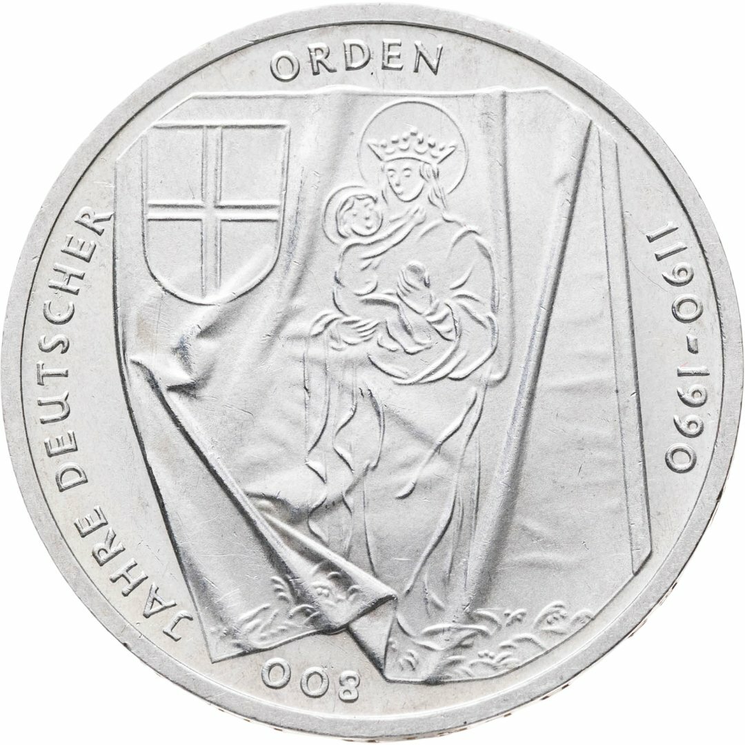 Германия 10 марок (deutsche mark) 1990 800 лет Тевтонскому ордену