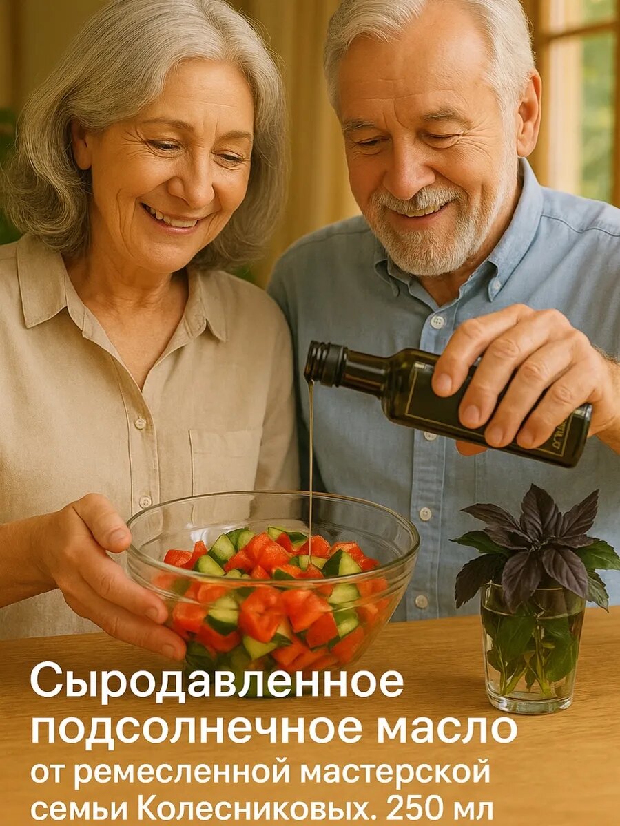 Настоящее сыродавленное подсолнечное масло 250 мл.