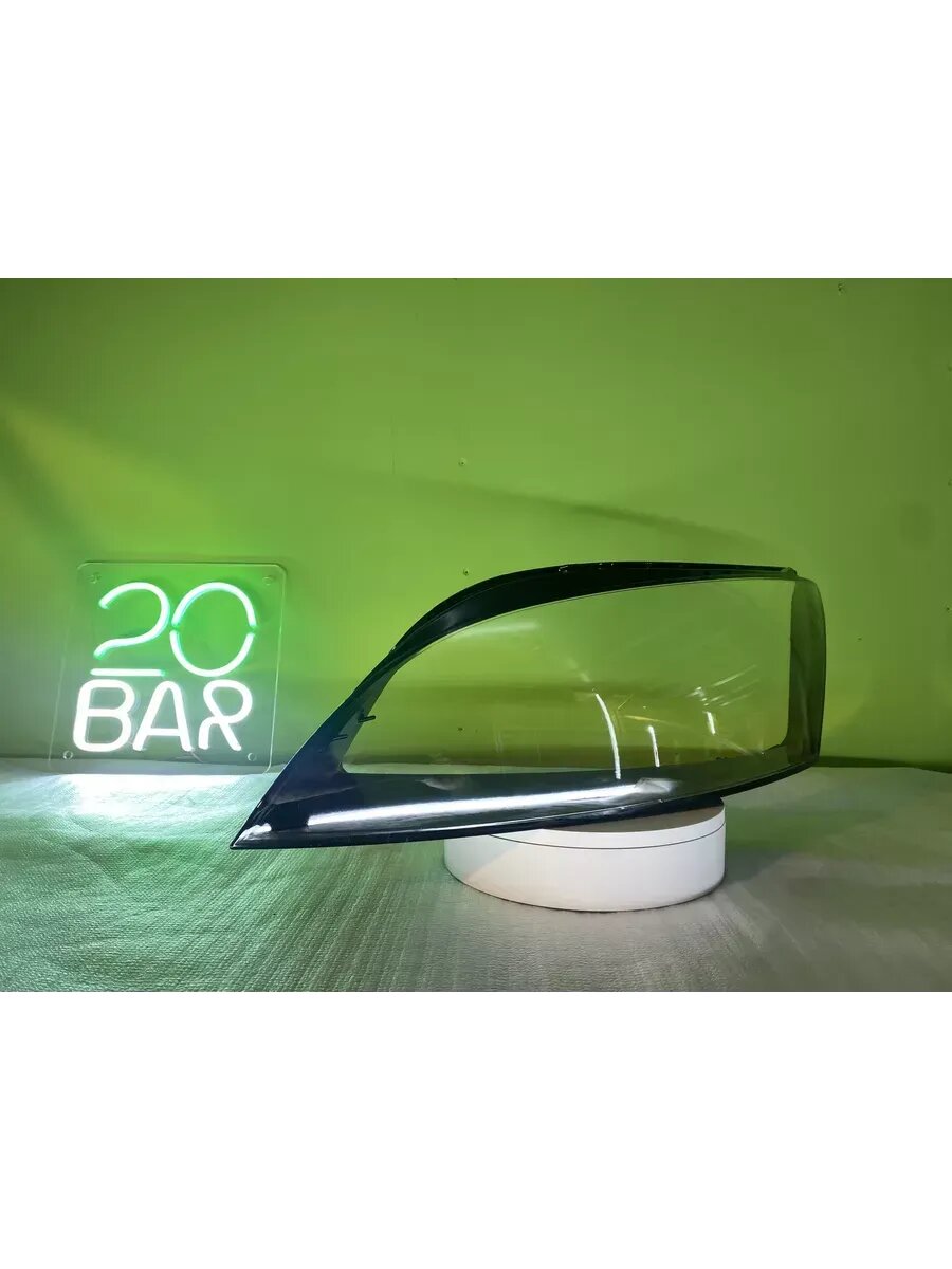 Стекло фары TT 8J 2010-2014 рестайлинг левое