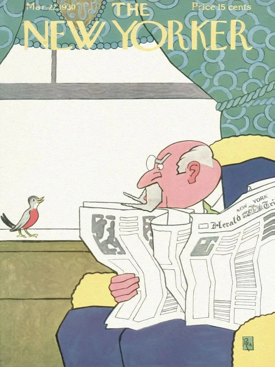 Постер New Yorker Нью Йоркер март, 30 x 40 см (без полей), бумага, без рамы — фото 1