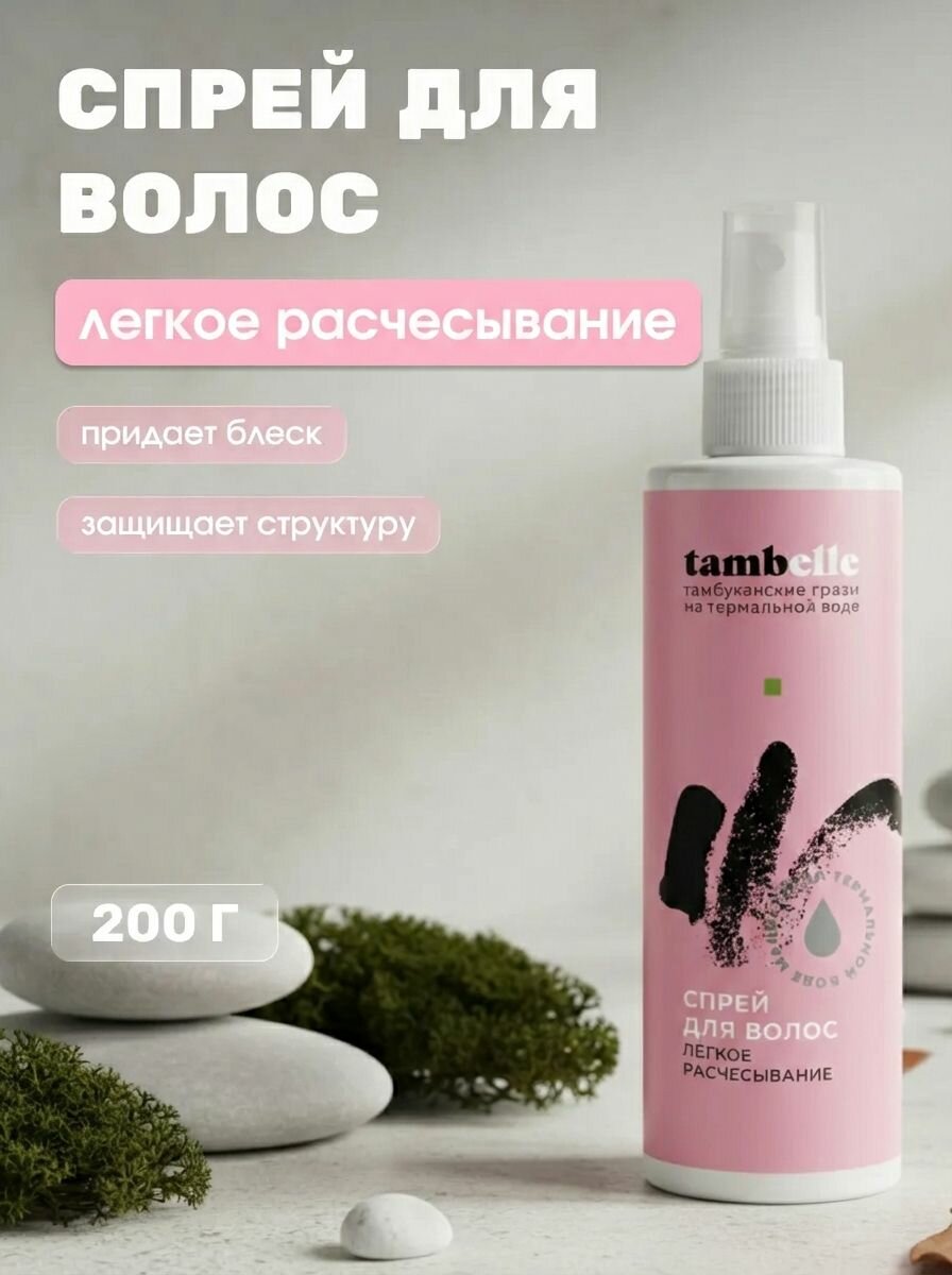 Спрей для волос с кератином Легкое расчесывание, облегчает расчёсывание и придаёт блеск, 200г