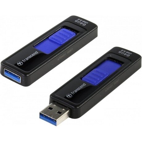 Флешка Transcend Jetflash 760 64GB (TS64GJF760) черный/синий