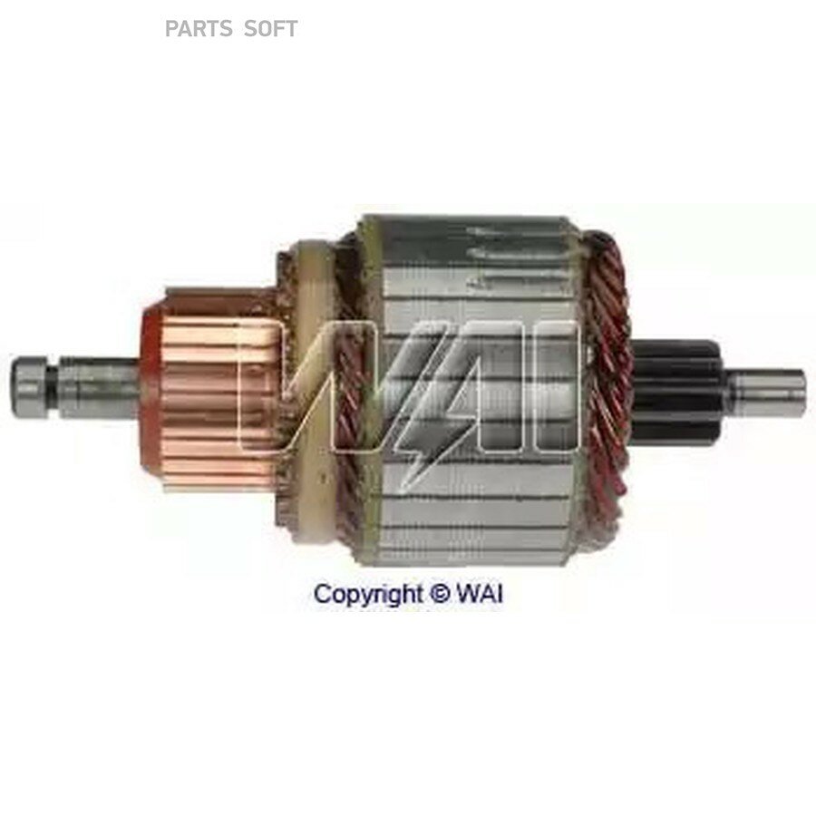 Якорь стартера ALFA ROMEO: (87-10) AUDI: (97-05) AUDI: (86-05) DAEWOO: от официального дистрибьютора, WAI, артикул 619129
