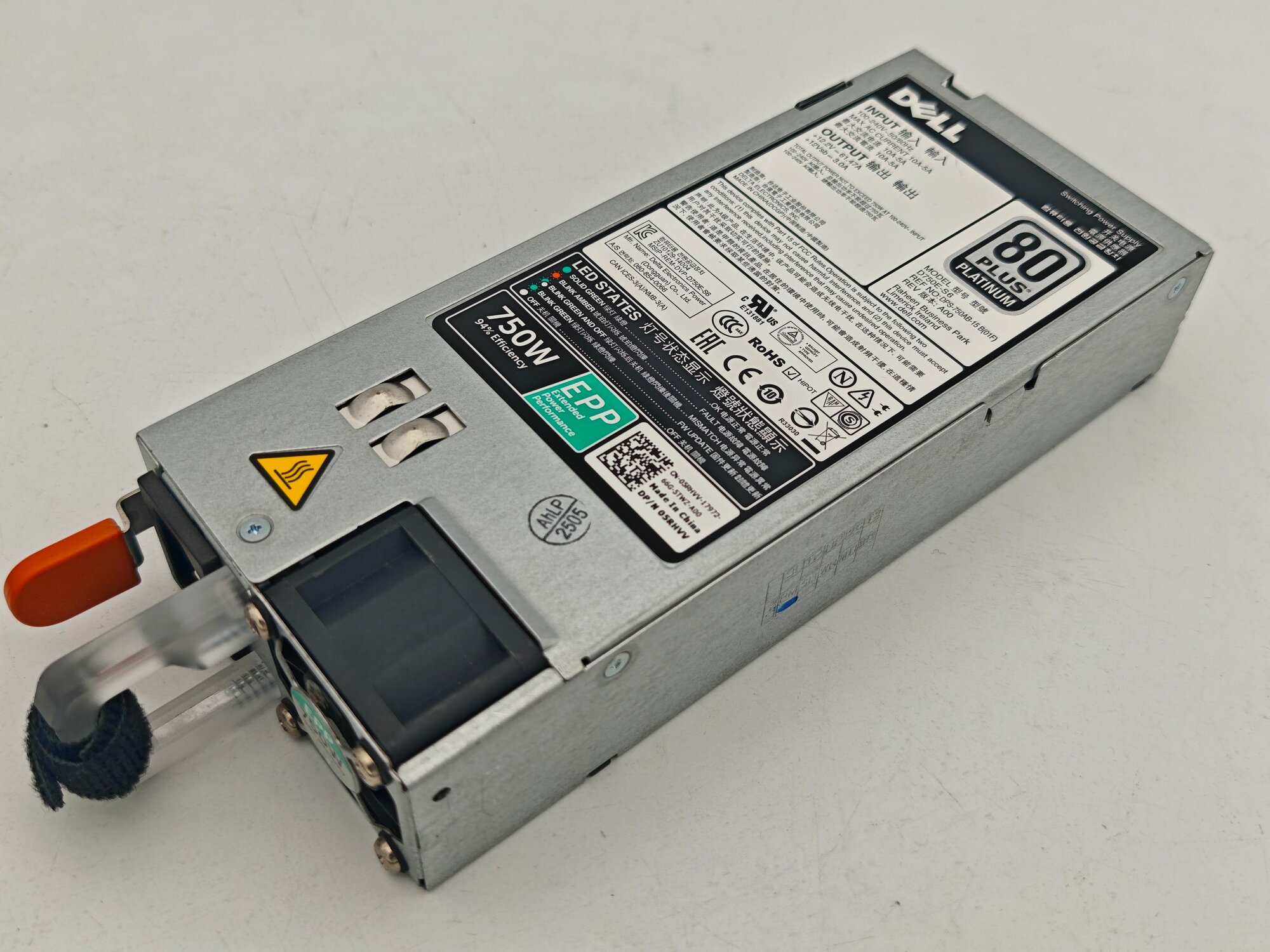 Блок питания dell 750W EPP 05RHVV