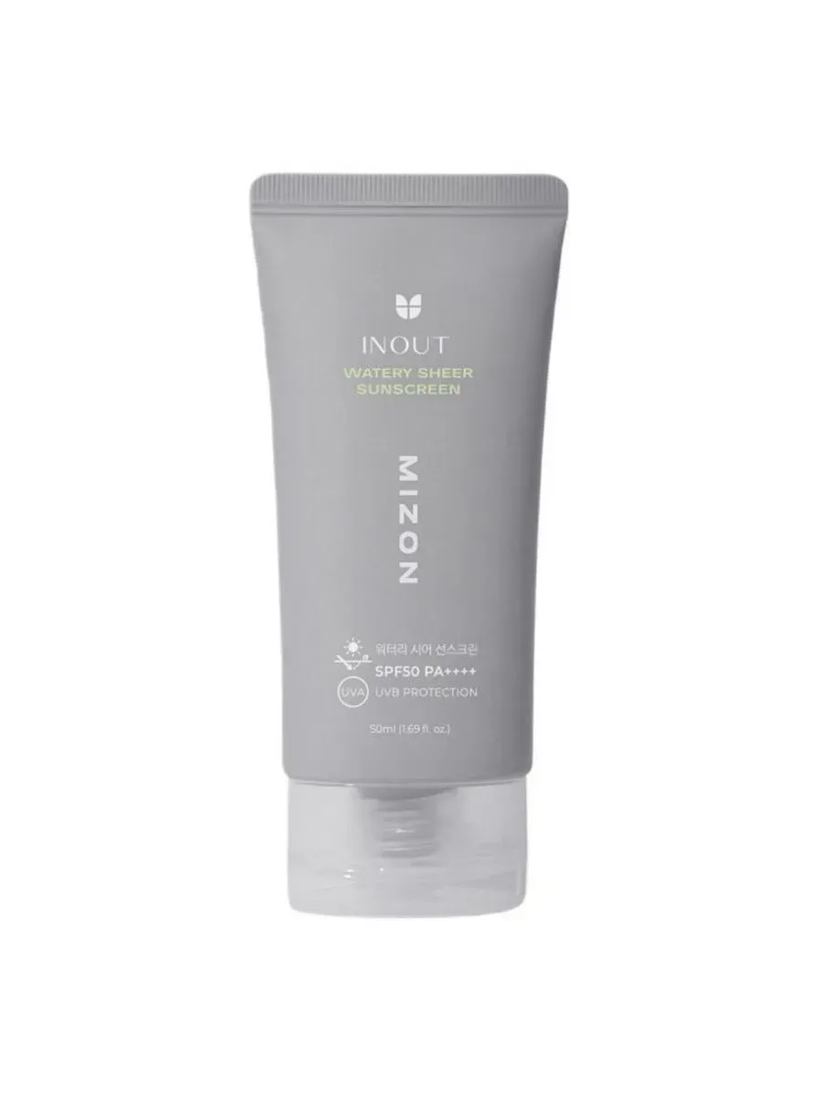 Лосьон Mizon Inout Watery Sheer Sunscreen SPF 50 PA++++, Увлажняющий солнцезащитный, 50 мл