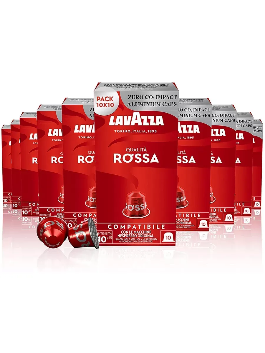 Кофе в капсулах Lavazza "Qualita Rossa", для Nespresso, 100 шт
