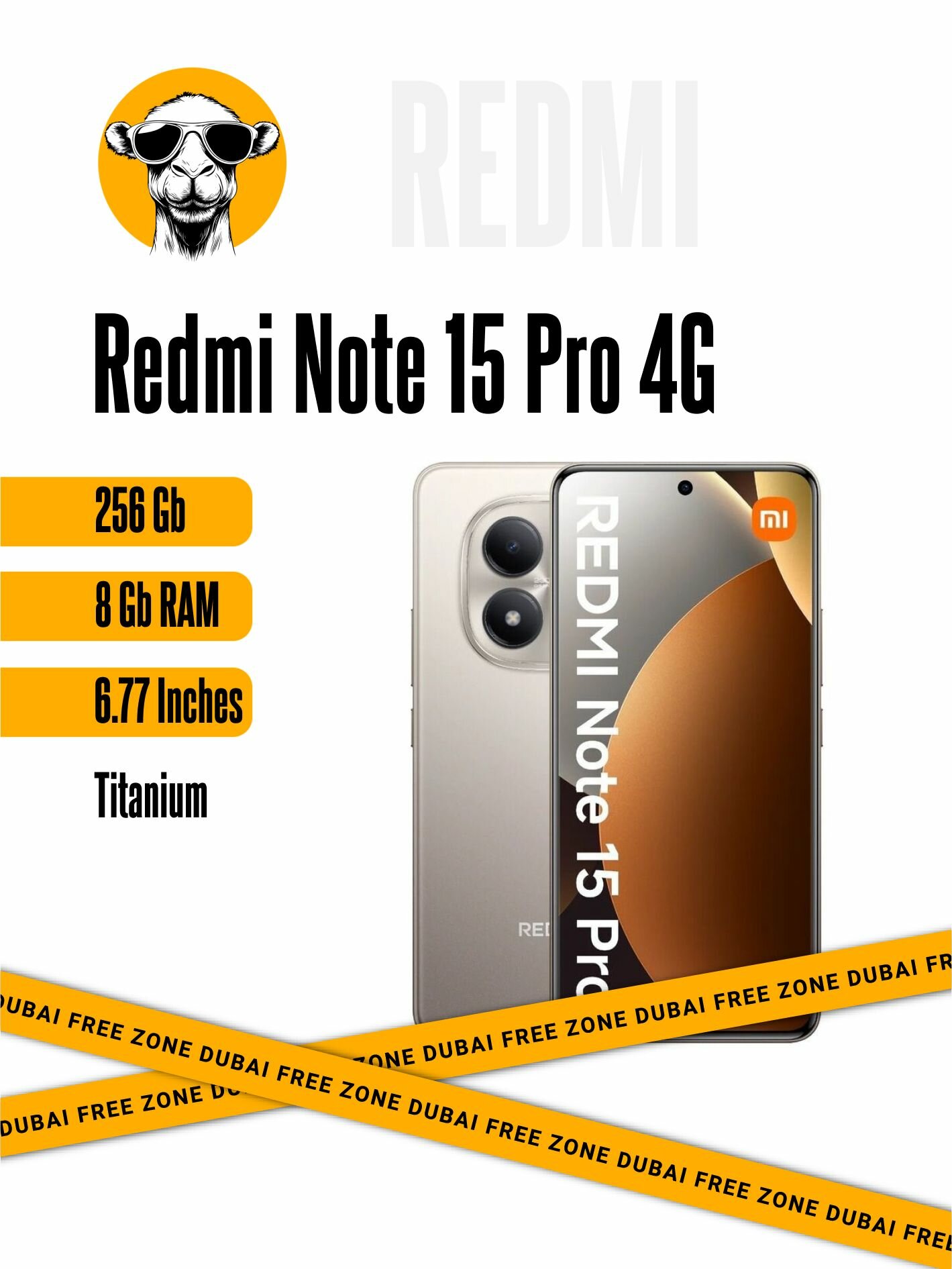 Смартфон Redmi Note 15 Pro 4G 8/256Gb Titanium