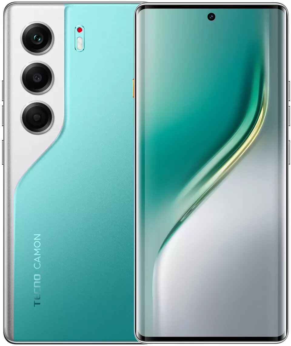 Смартфон Tecno CAMON 40 Pro, 8 Гб, 256Гб, AMOLED, 6.78", 50+99МП, зелёный