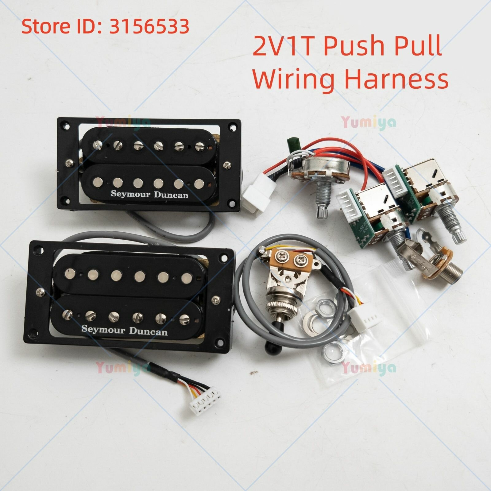 Звукосниматели Seymour Duncan Guitar Humbucker SH1n SH4 4C Zebra/Черный/Белый/хром 2V1T/2V2T Двухтактный жгут проводов