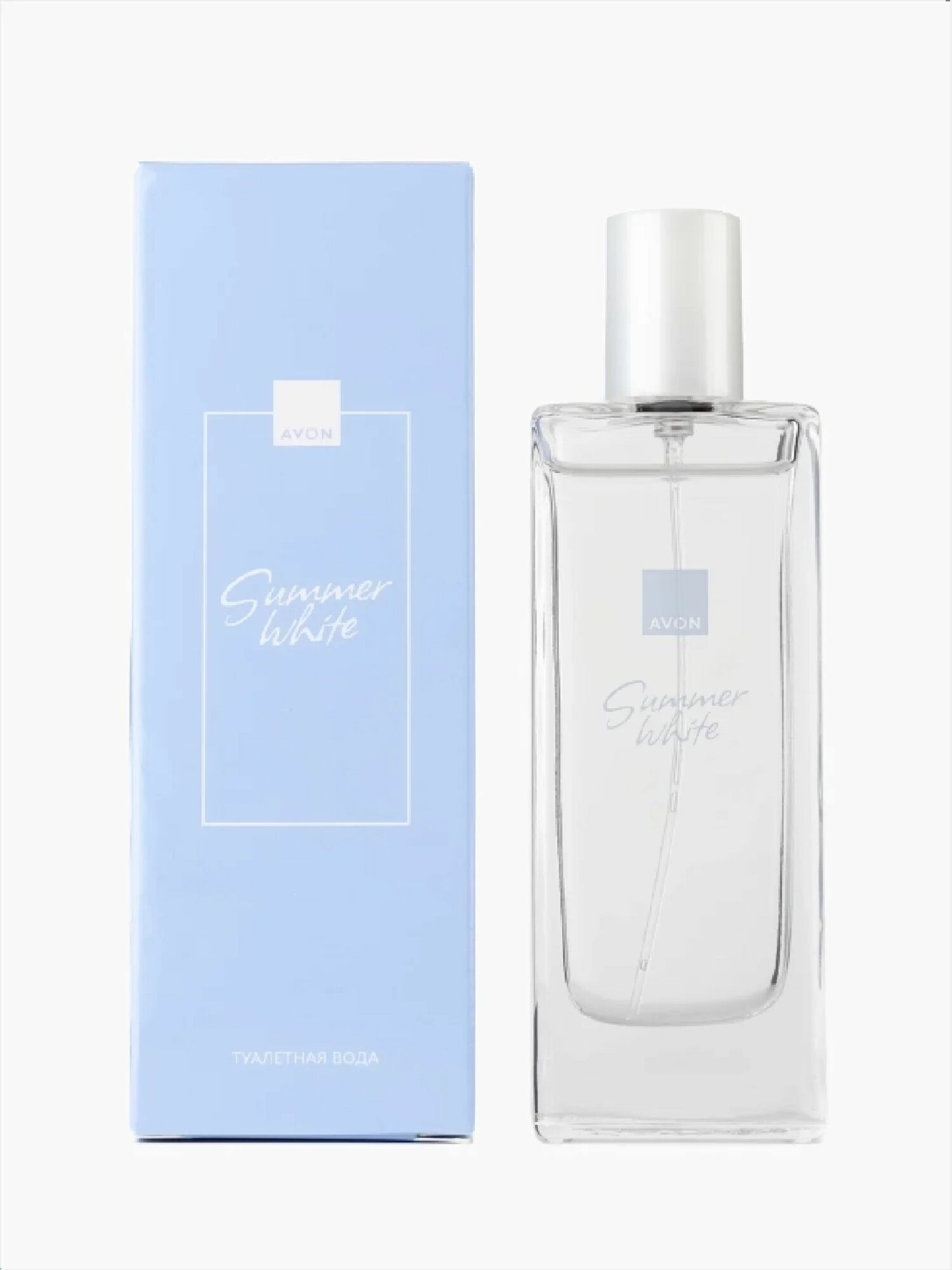 Туалетная вода Summer White Avon для нее, свежий аромат, 45 мл