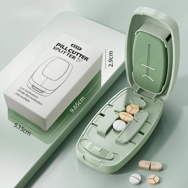 Портативный делитель таблеток Green