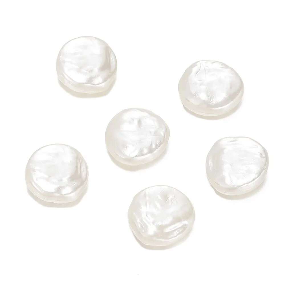 Бусины жемчуг барочный искусственный 14x14.5mm,10шт для рукоделия и создания украшений.