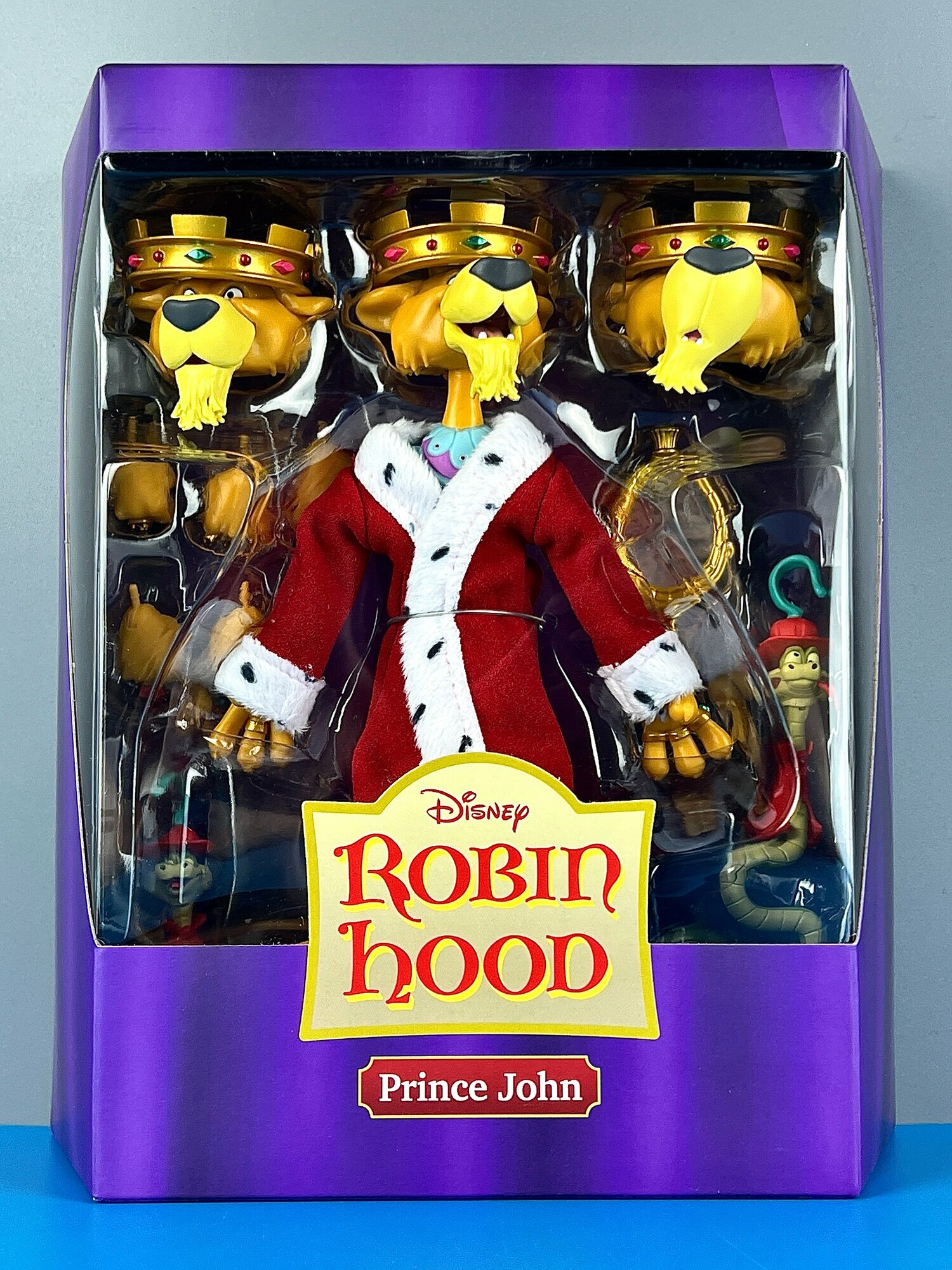 Фигурка Prince John, Robin Hood / Super7, Disney, Ultimates / Лев Принц Джон, Робин Гуд, Дисней, Ультимейт, 18 см.