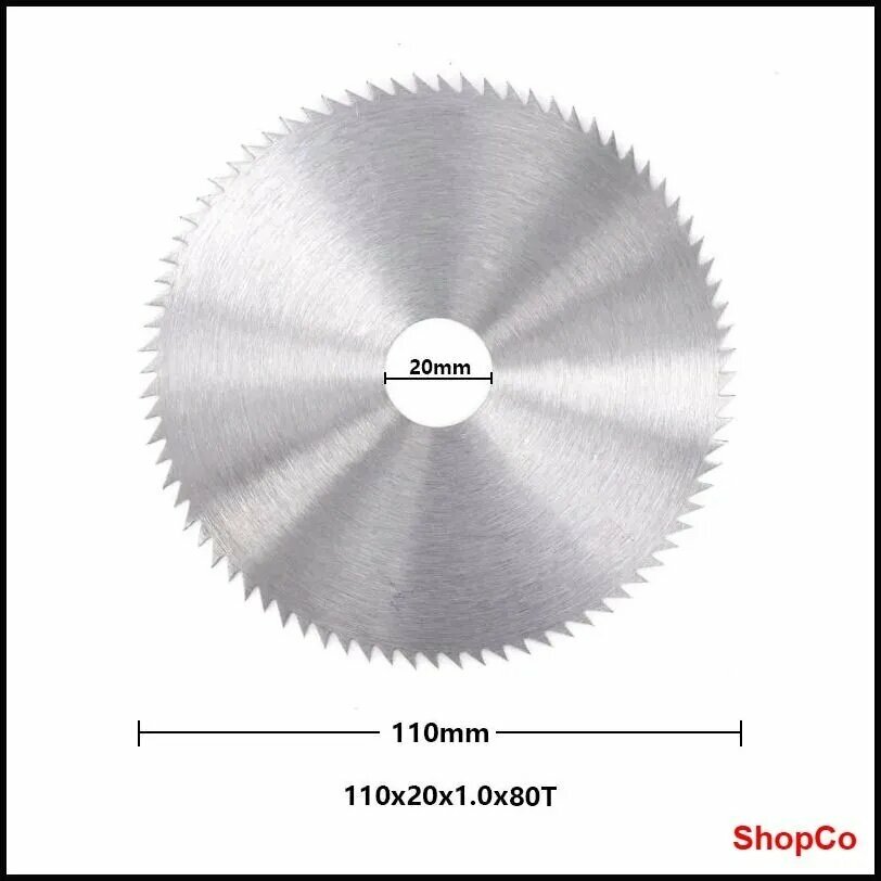 Диск пильный 110 x 1 x 20; 80 зуб.