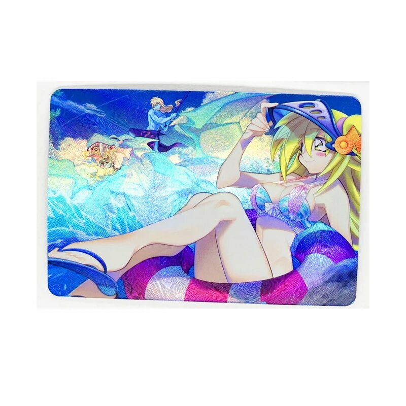 Yu Gi Oh Dark Magician Girl Acg DIY игрушки хобби хобби коллекционные предметы коллекция игр аниме карты