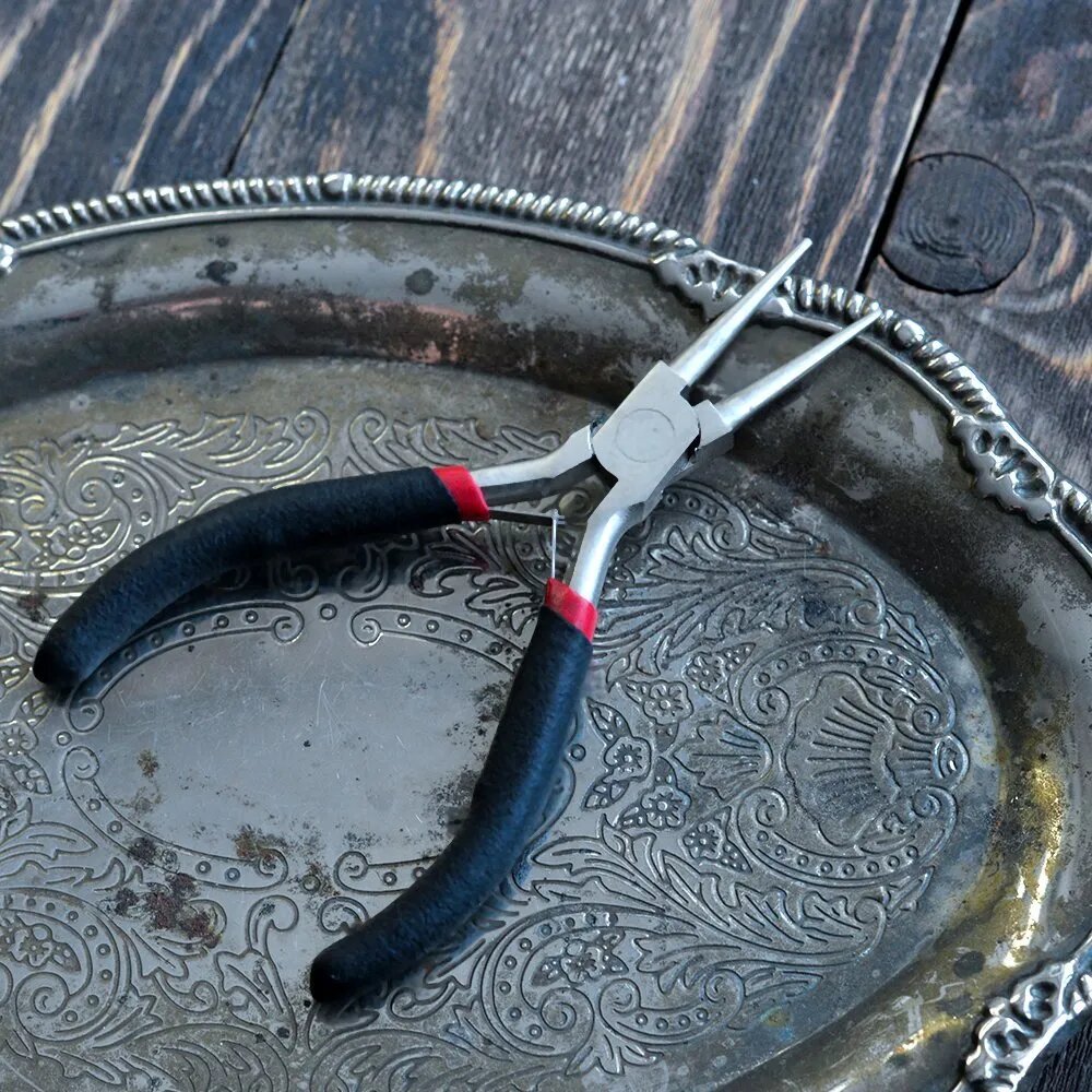 Круглогубцы без насечки, инструмент для бижутерии, размер 12,5 см, нержавеющая сталь 304