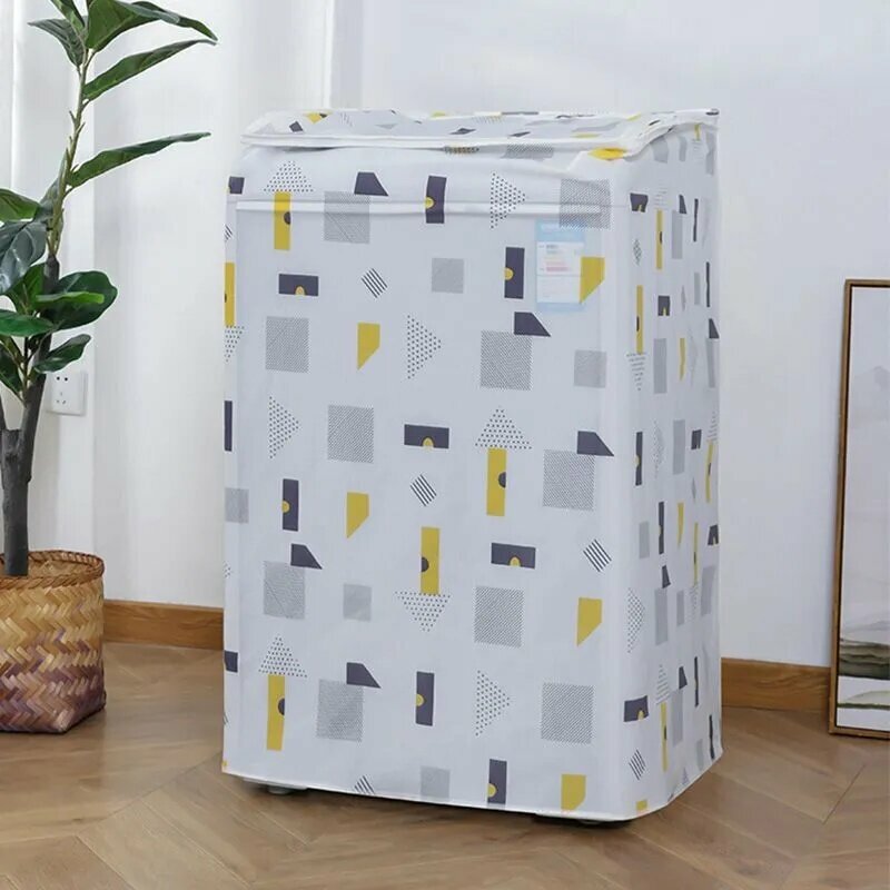 Пылезащитный чехол для стиральной машины с цветочным принтом,85x62x63 cm,1 шт