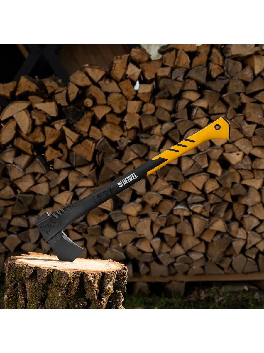 Колун, F17, 2500 гр, двухкомпонентная рукоят, DENZEL, 21438