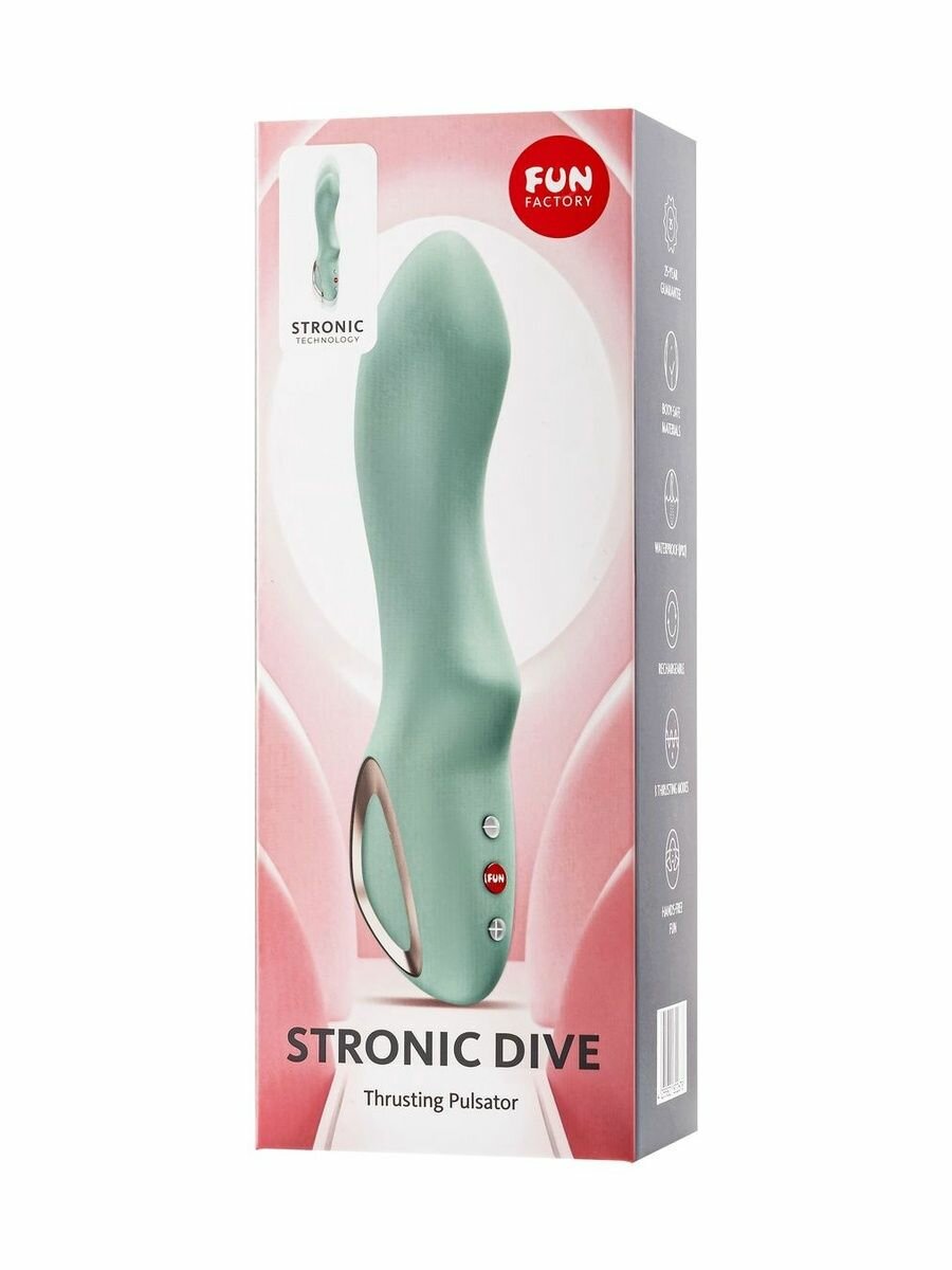 Пульсатор Fun Factory "STRONIC Dive", мятный, с вибрацией, 2 режима