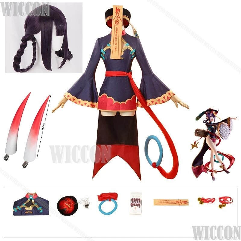 Косплей костюм Little Zombie Shuten Douji, Full Set, красный, XXXL