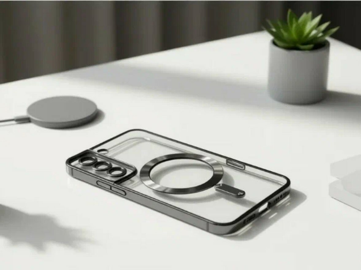 Чехол MyPads Safe на Samsung Galaxy S22 (обычный SM-S901B) с защитой задней камеры с поддержкой бе.