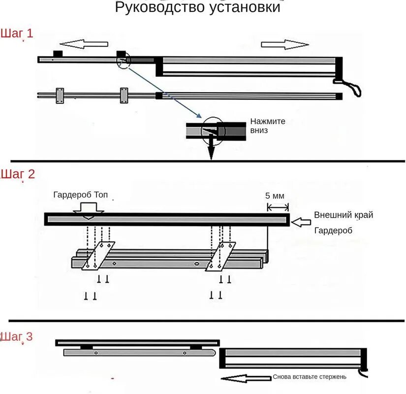 Штанга в шкаф — фото 1