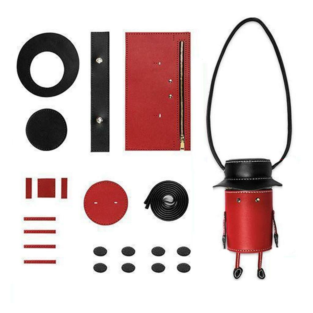 Набор материалов для самостоятельного изготовления сумки-ведёрка, красный
