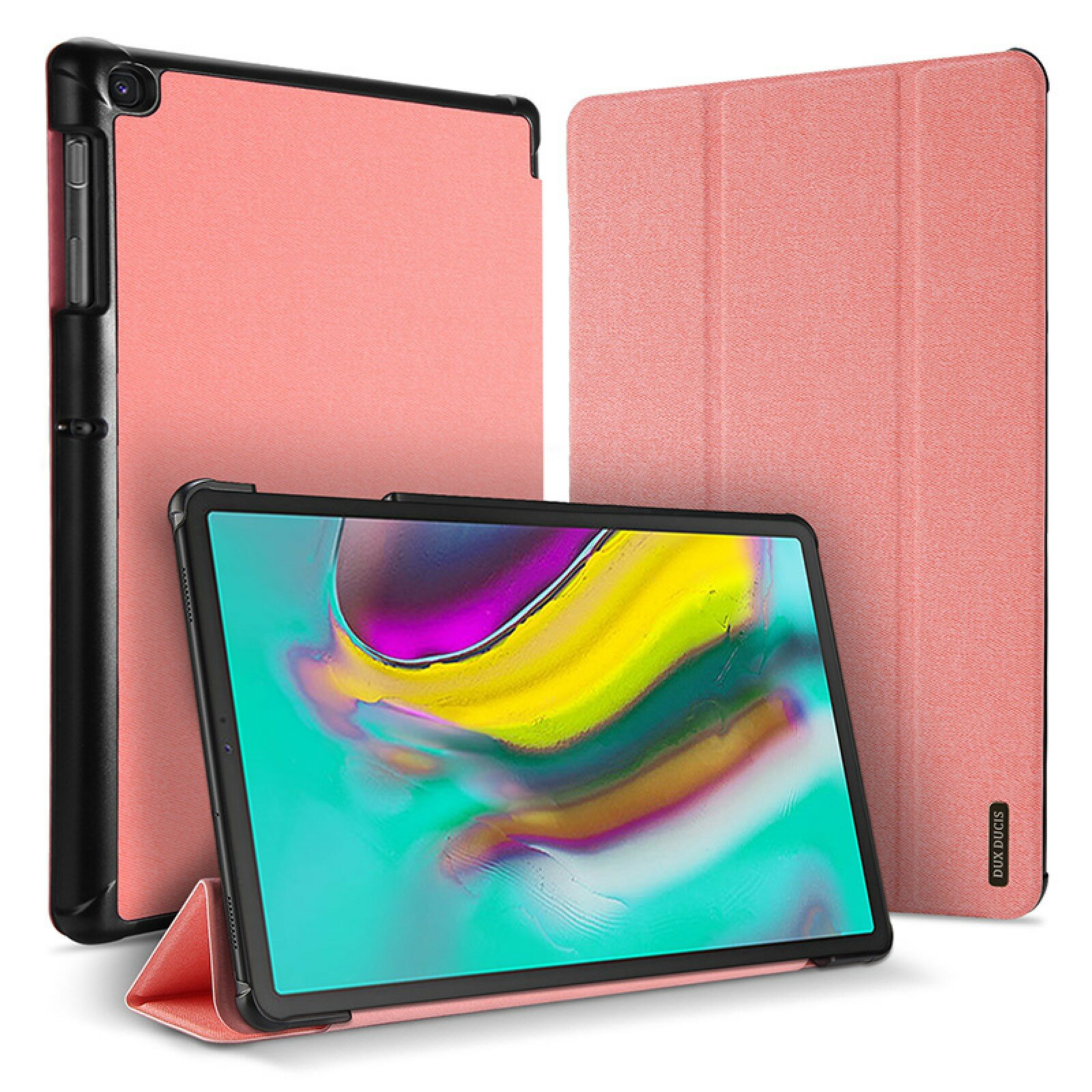 Чехол-книжка MyPads для Samsung Galaxy Tab S5e 10.5 SM-T720 / T725 с функцией засыпания розовое золото