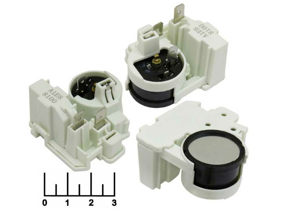 Реле пусковое для холодильника A1E8 8100 (2 папы+1 мама) (6757)