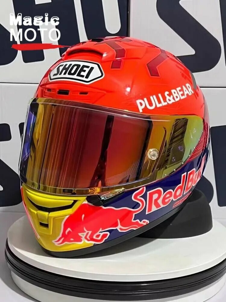 Shoei Мотошлем, цвет: белый, синий, размер: XL