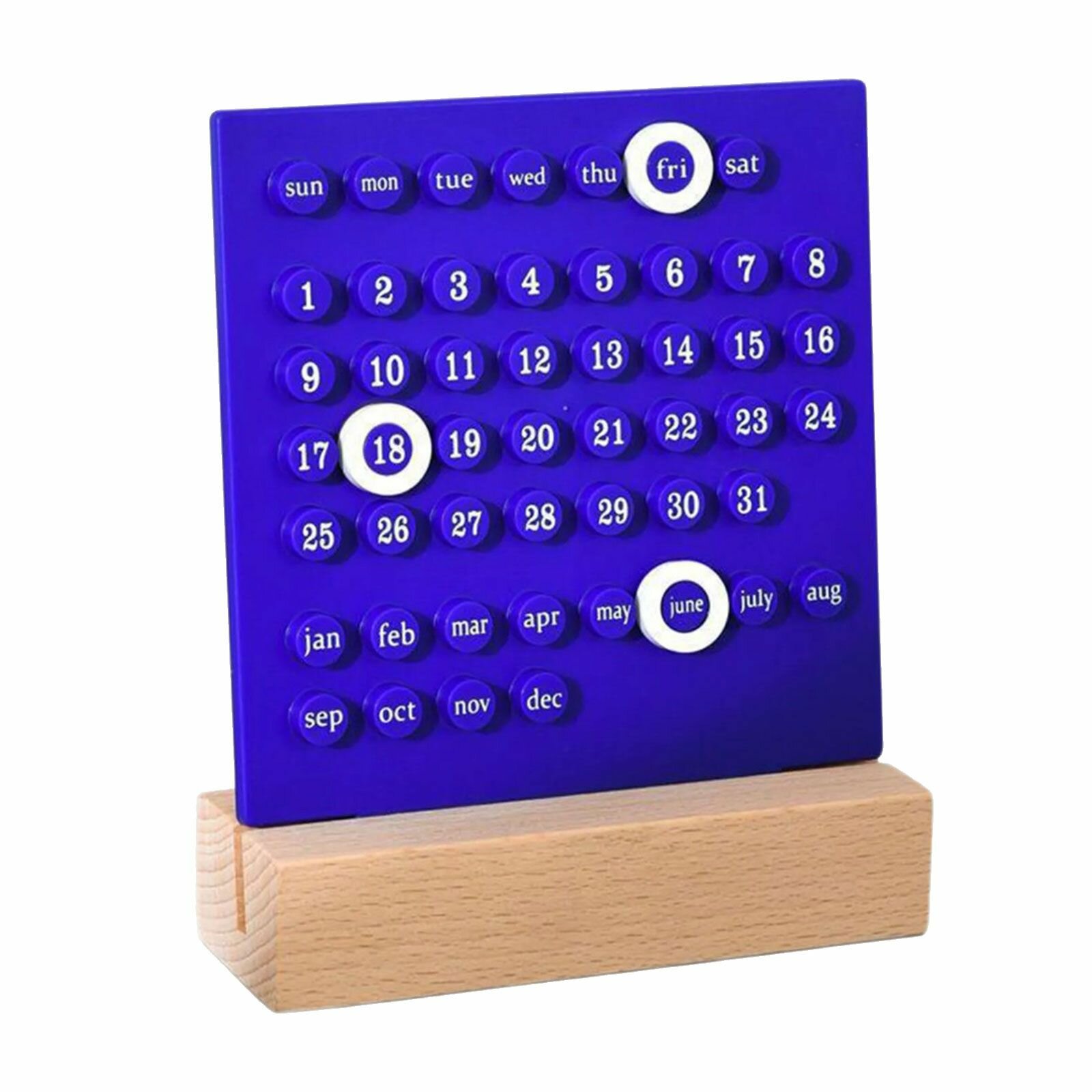 Декоративный постоянный календарь с напоминанием о выходе на срок неделе месячной недели