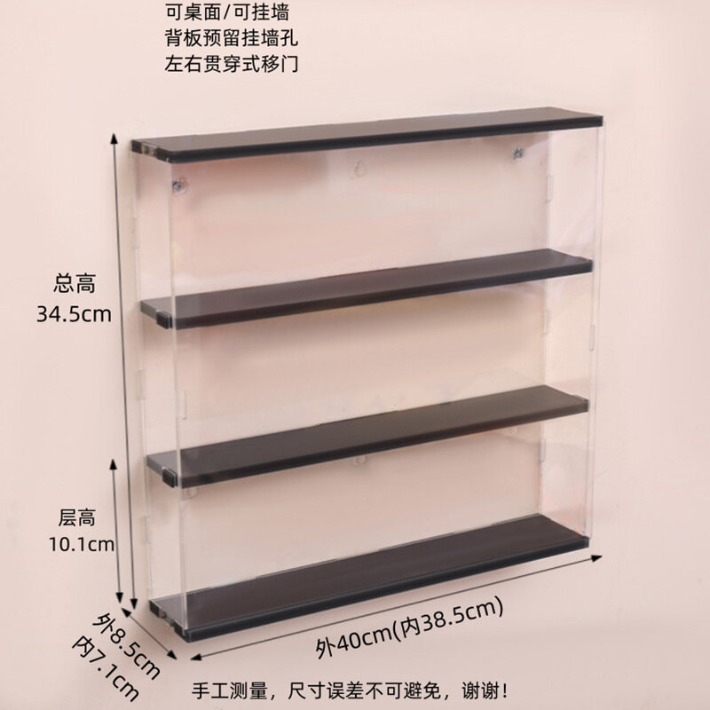 Настенный прозрачный ящик для хранения, витрина Pop Mart, акриловый ящик для демонстрации Molly.