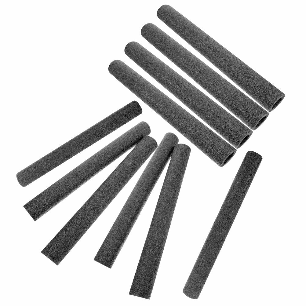 10 шт. Изоляционные трубки из пенопласта для водопроводных труб, AC-установок, гитарных стоек, черные