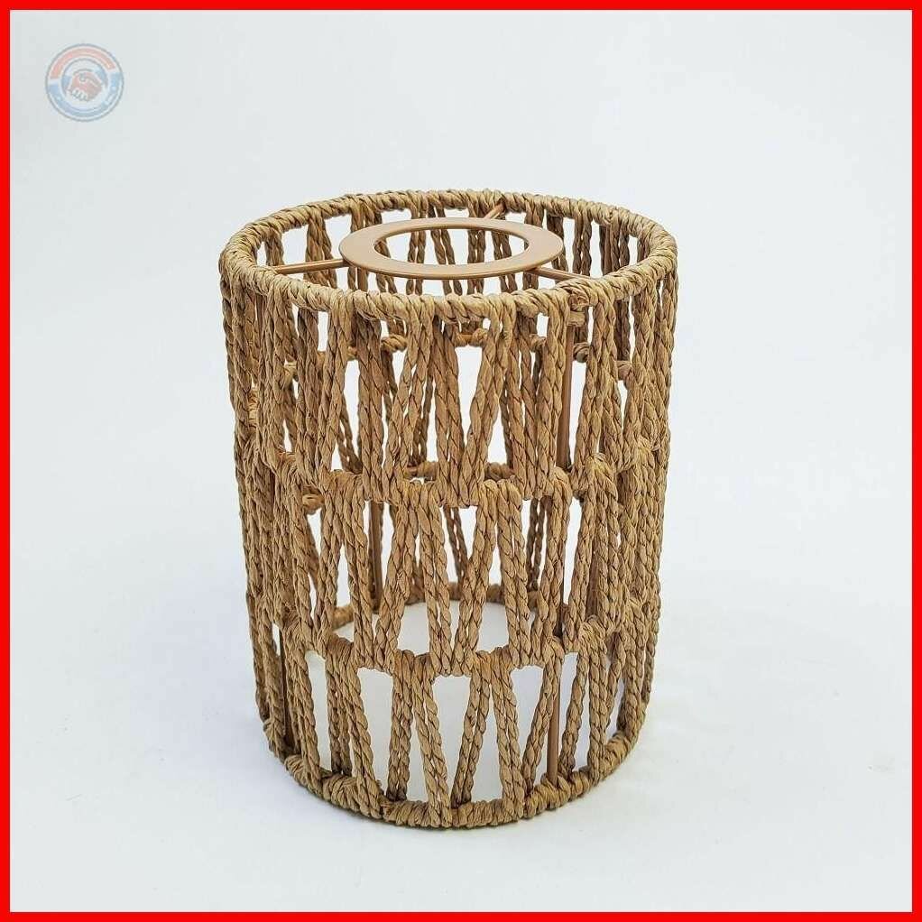 Абажур из ротанга, плетёный плафон для торшера, настольной лампы, люстры или бра, тропический и бохо стиль, универсальный светильник для кухни, спальни, гостиной