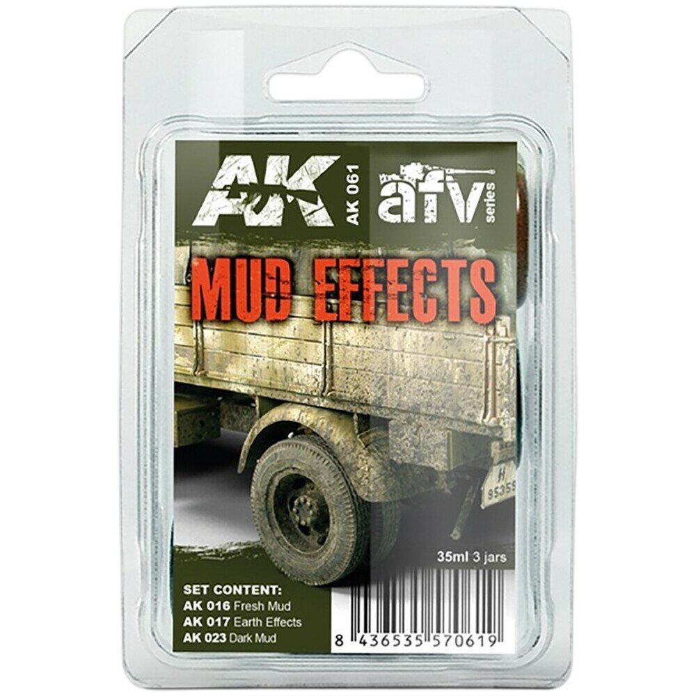 Аксессуар для Warhammer AK Interactive AK Mud Effects Set AK061 (3 шт)