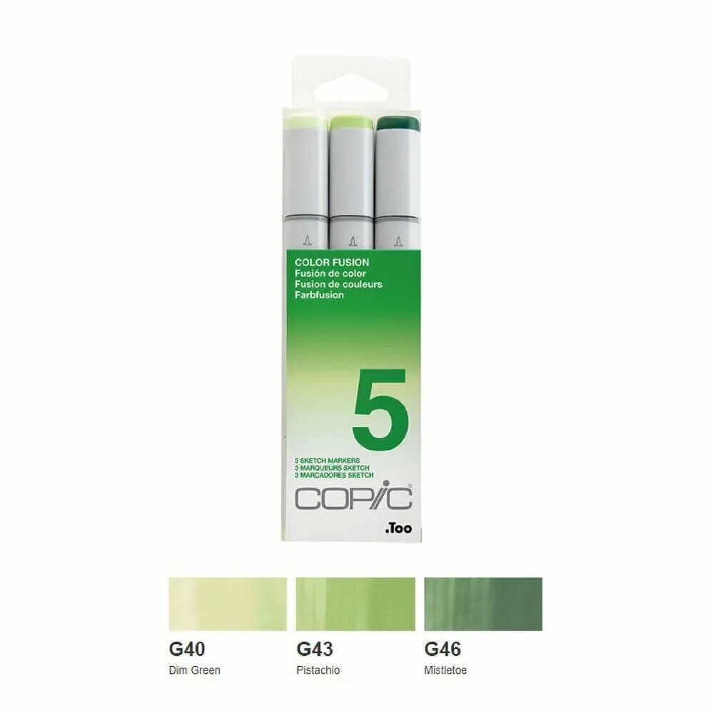 Copic Маркер Спиртовой, 3 шт. для скетчинга, для флипчарта