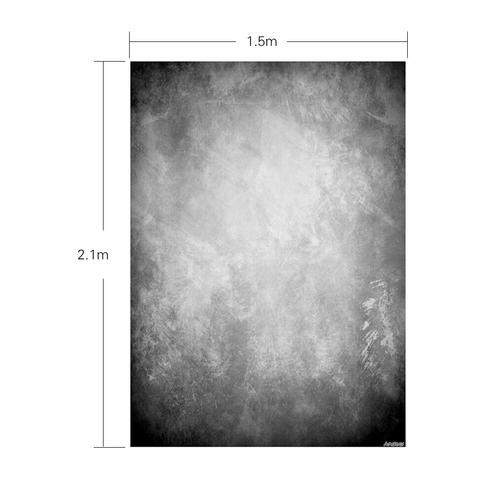 Andoer 1.5 * 2.1m/5 * 7ft Фотофон Серый Настенный Фон для DSLR Камеры Фотостудия Видео Свадьба Декор
