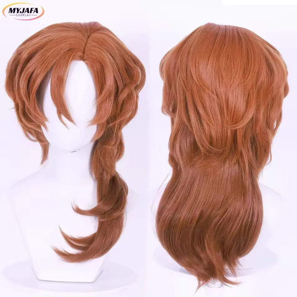 Парик для косплея Чуя Накахара, цвет Scalp Top Wig