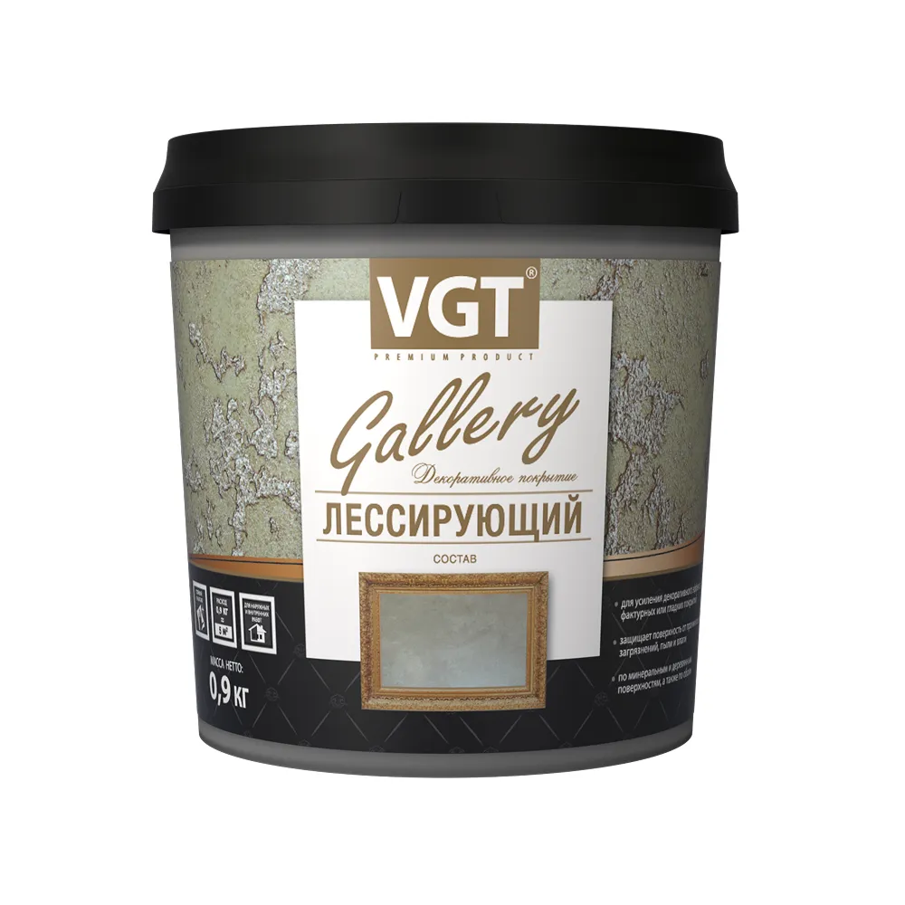 ВГТ Gallery состав лессирующий для декоративных штукатурок (0,9кг)