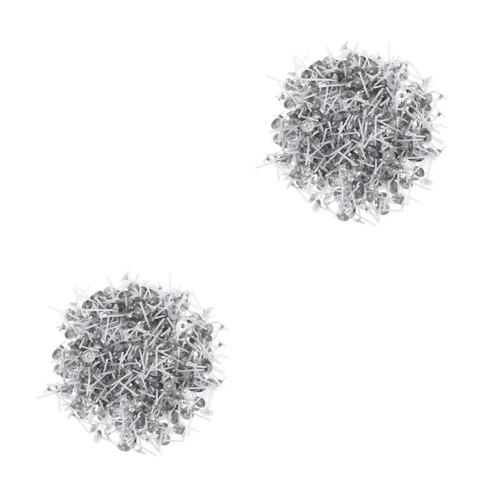 Свечные фитили с базой серебристые, для изготовления свечей, набор из 1000 штук