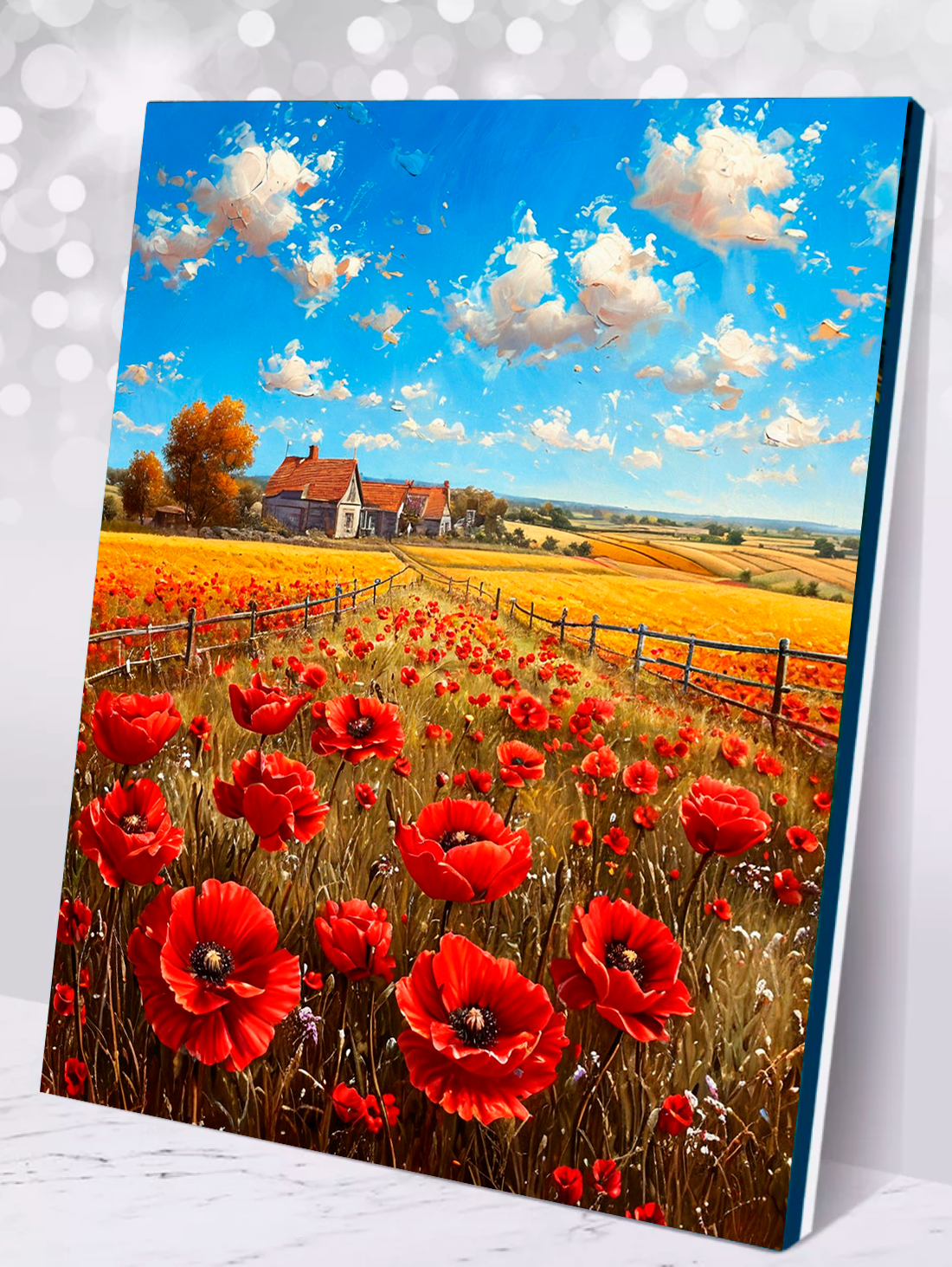 Картина по номерам "Маковое поле", хлопковый холст на подрамнике 40х50 см, акрил, 000 Art Hobby Home