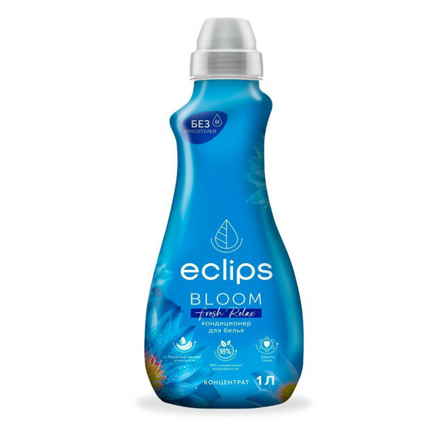 Кондиционер для белья ECLIPS Bloom Fresh Relax гель 1л концентрат без красителей