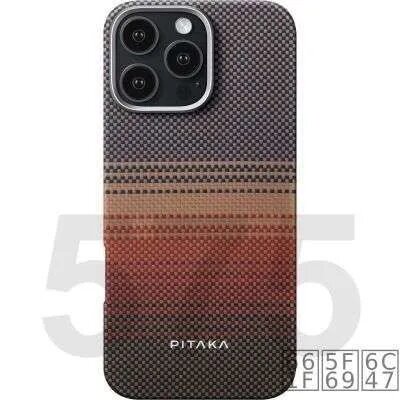 Чехол Pitaka для iPhone 16 Pro Max, кевлар, коричневый (KI1601SUM)