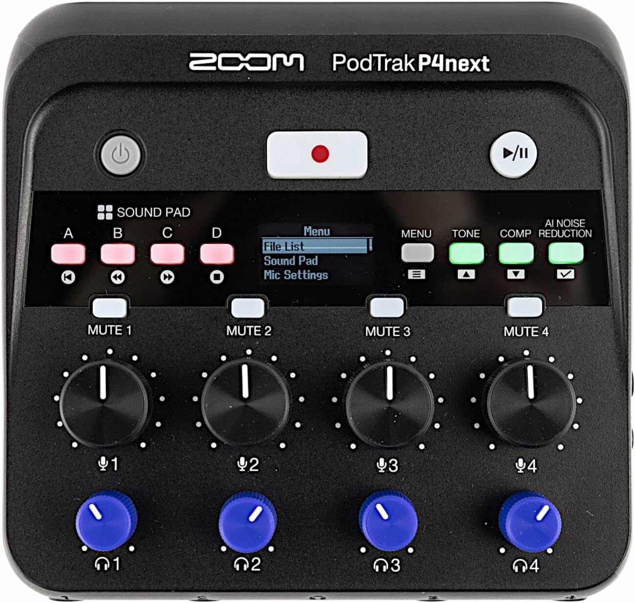 Zoom Устройство для записи подкастов PodTrak P4next